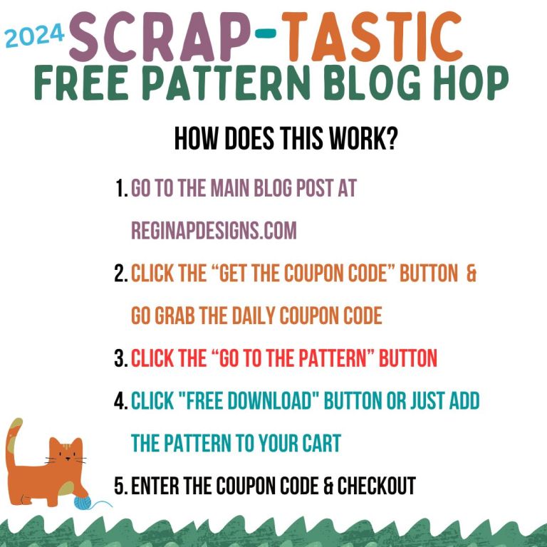 Scrap-Tastic Free Pattern Blog Hop – Yarny Notes