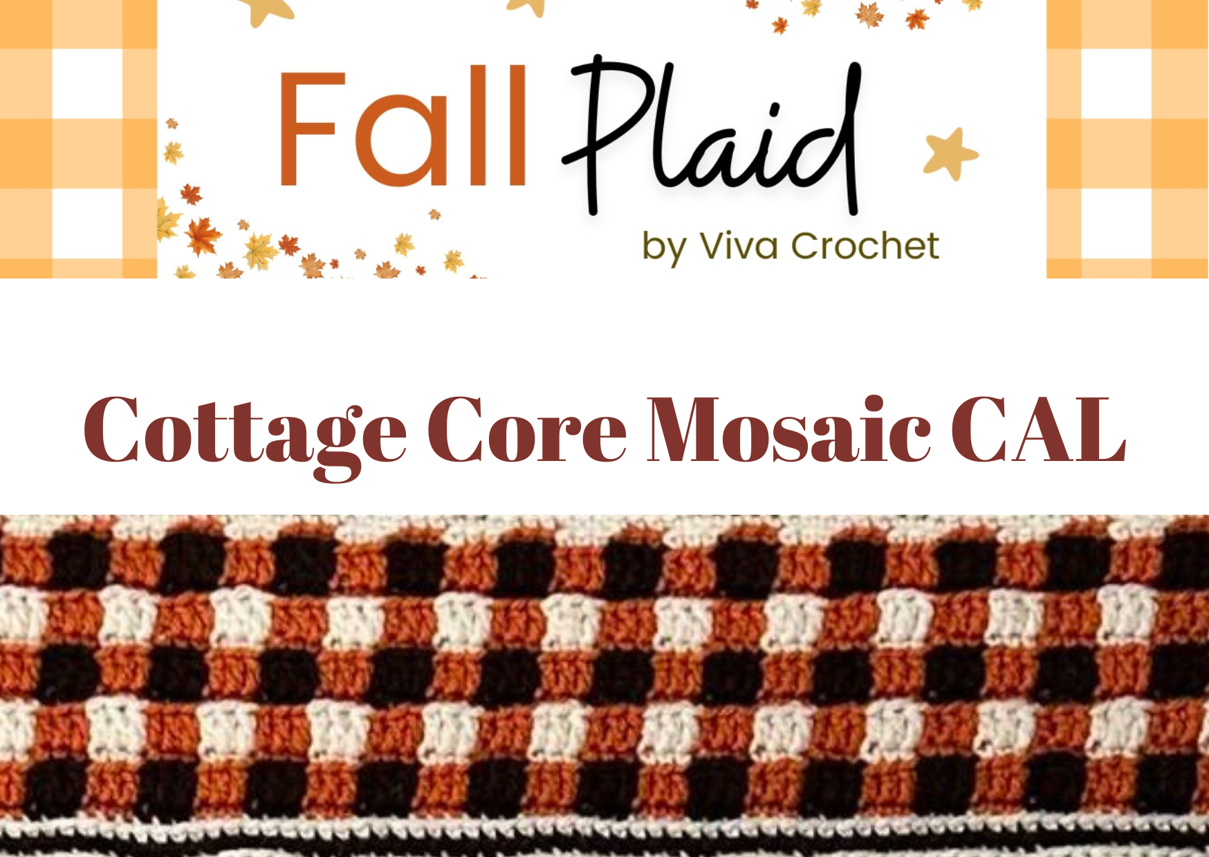Fall Plaid – Cottage Core Mosaic Crochet – Yarny Notes