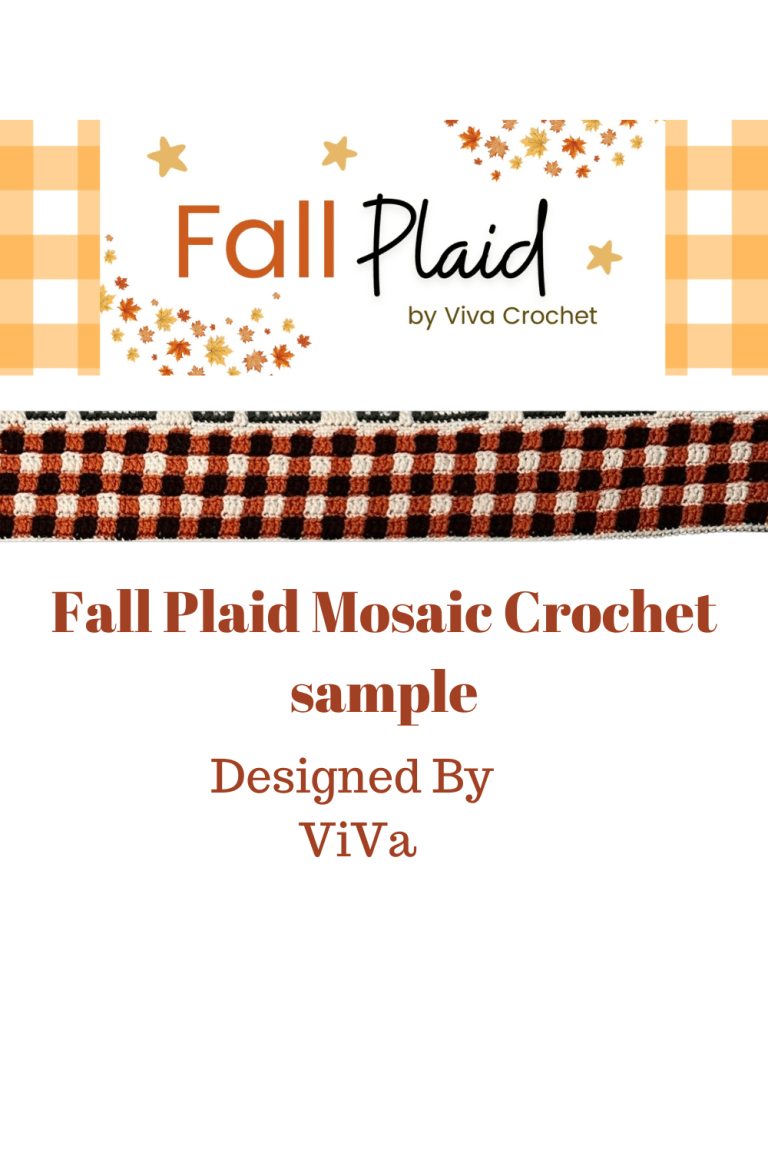 Fall Plaid – Cottage Core Mosaic Crochet – Yarny Notes